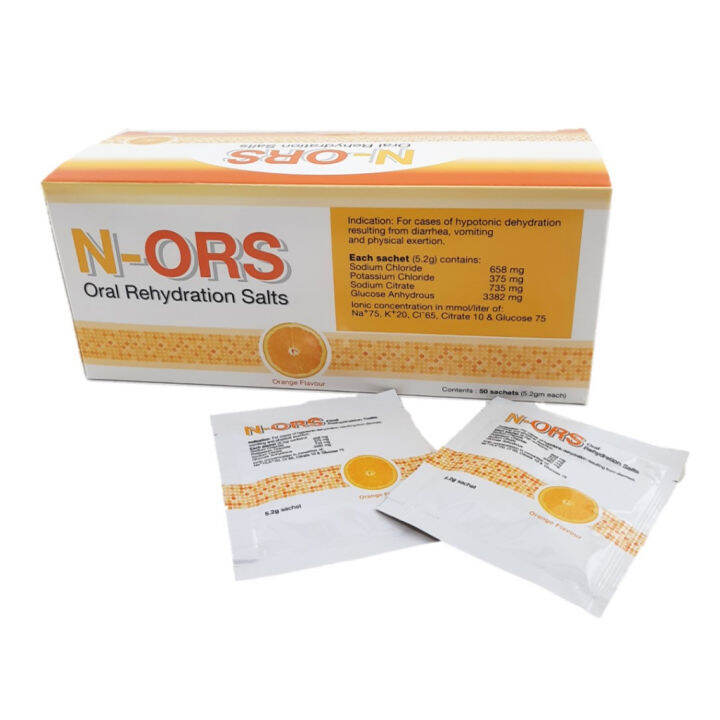 N-ORS Oral Rehydration Salts 50 sachets | Lazada