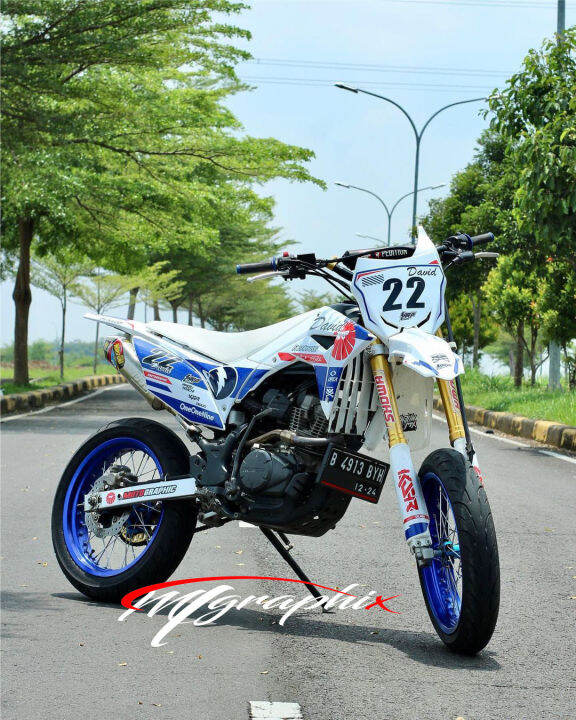 Endoold- PRODUCT DECAL STIKER MOTOR KLX GORDON PADUAN PUTIH MERAH ...