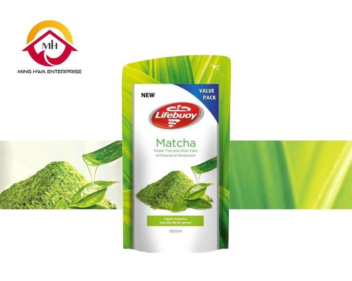 Lifebuoy Antibacterial Shower Gel Green Tea Refill 850ml | Lazada