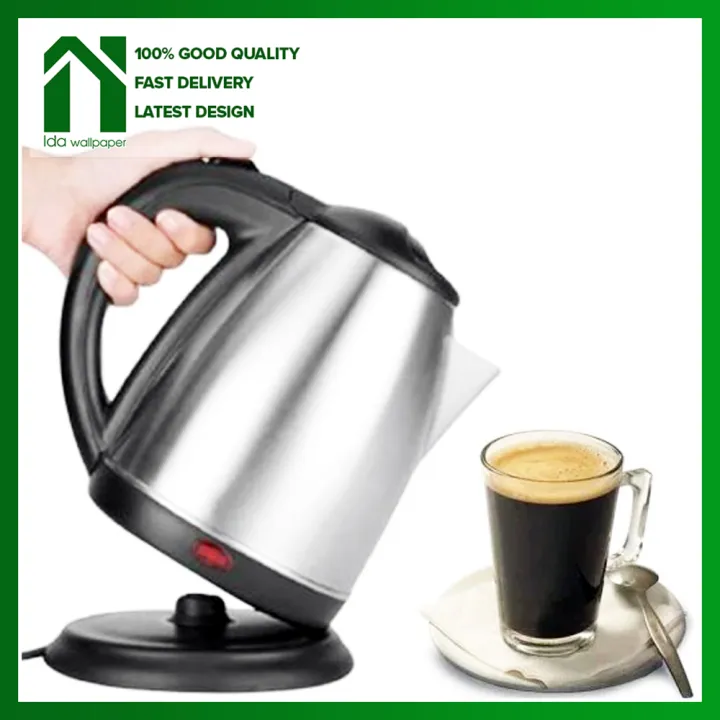 IDA Wireless Electric Kettle 1.8L Stainless Steel | Lazada PH