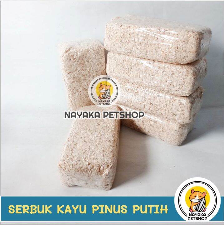 Serbuk Kayu Pinus Putih Hamster Serutan Alas Kandang Bedding Hewan ...