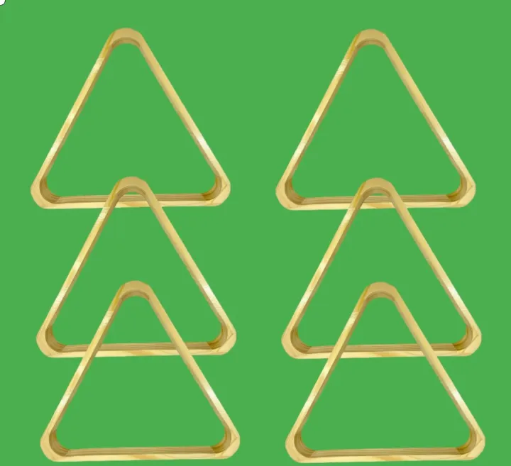 6 PCS. WOODEN TRIANGLE STANDARD SIZE / GAMIT SA BILYARAN/BILLIARDS ...