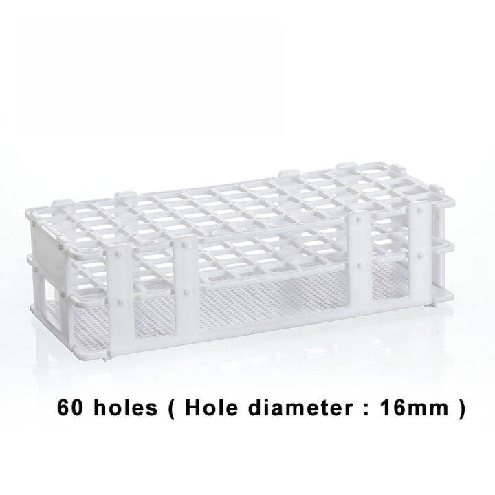 60 Holes Plastic Test Tube Rack Detachable Lab Test Tube Stand For 16mm ...