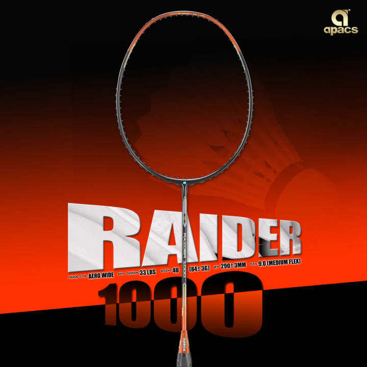 APACS RACKET RAIDER 2000 BUNDLE KIT PROMOTION PACKAGE | Lazada