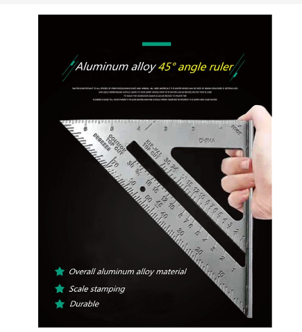 7 inch and 12 inch square triangle ruler aluminum alloy speed ...