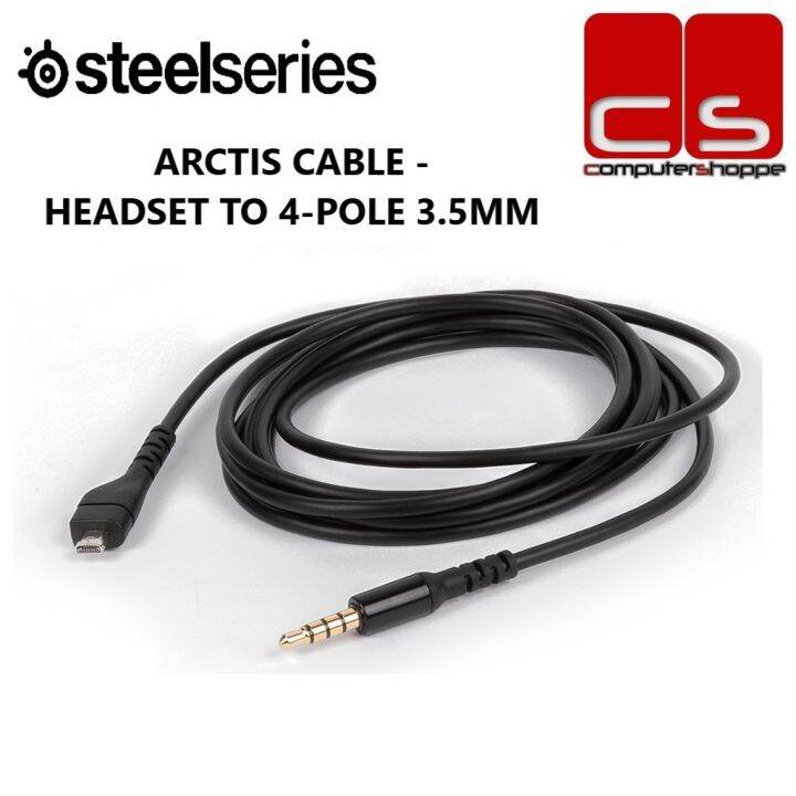 SteelSeries Arctis Replacement Cable 8-pin to Single 4-Pole 3.5mm 1.3M (60159) | Lazada