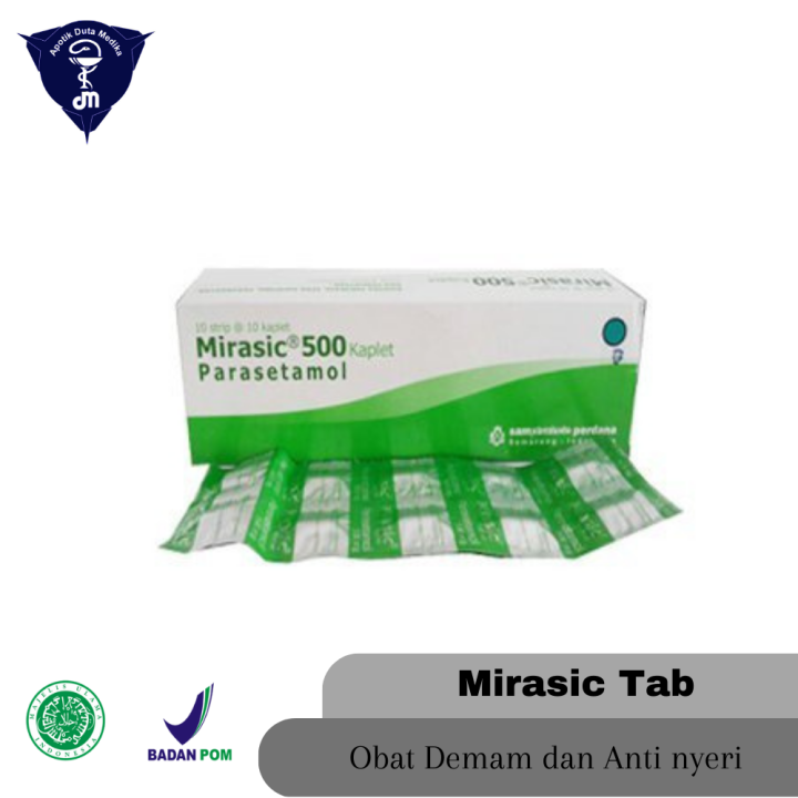 Mirasic Tablet 1 Strip isi 10 tablet - Untuk meredakan sakit kepala ...