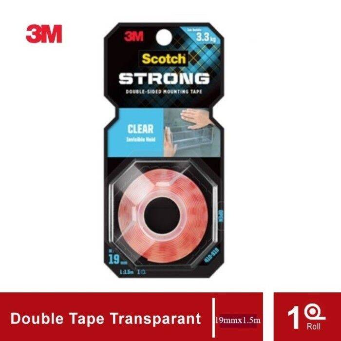 3M Scotch Perekat Double Side Clear Mounting Tape 410-S19 19MM X 1.5M | Lazada Indonesia