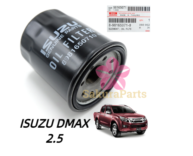 ISUZU D-MAX DMAX 2.5 Oil Filter 8981650710 (Original) | Lazada