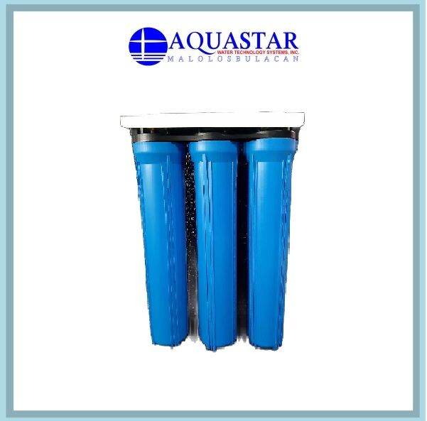 AQUASTAR 3 STAGE CONJOIN FILTER HOUSING 20SL (EMPTY CARTRIDGE) | Lazada PH