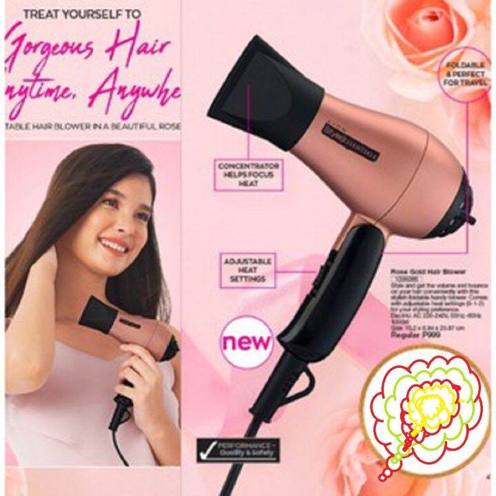 Avon ROSE GOLD FOLDABLE HANDY HAIR BLOWER | Lazada PH