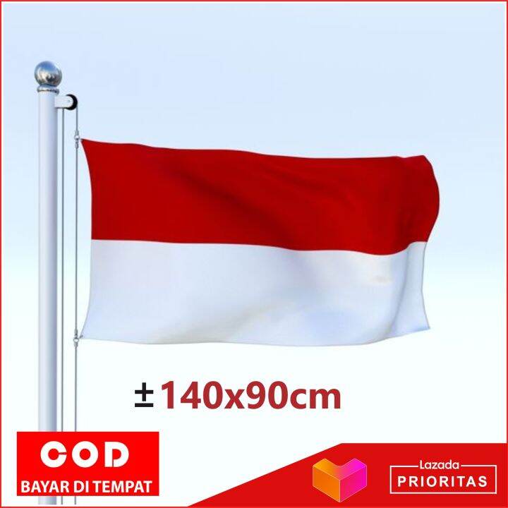 Bendera Merah Putih Ukuran 150 x 100 Besar Kain Tebal HUT RI Indonesia ...