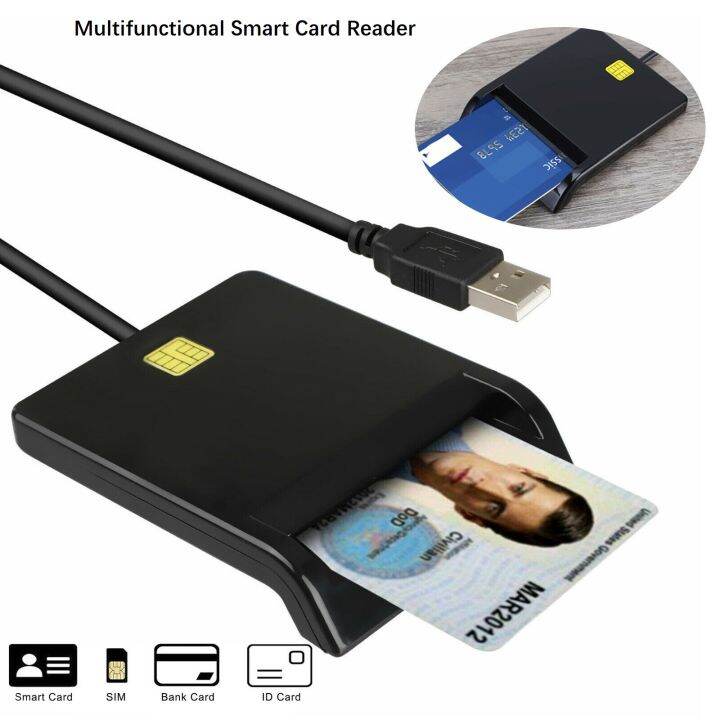 Smart Multi-functional Card-Reader DOD USB Common Access CAC compatible ...