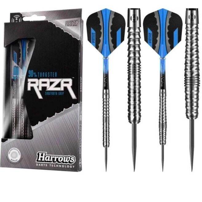 Harrows RazR Darts - Steel Tip 90% tungsten dart tungsten - 21g 22g 23g ...