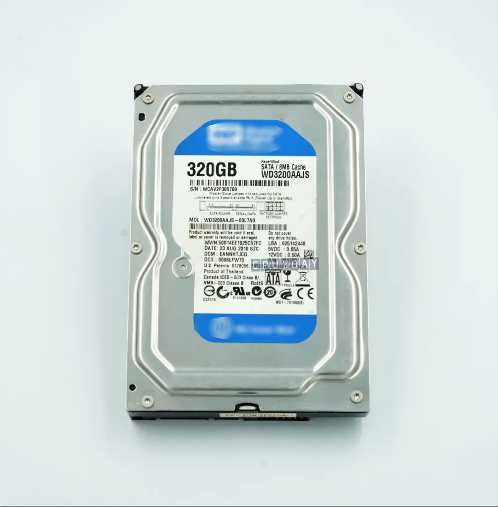 HDD 320GB Hard Disk ฮาร์ดดิสก์ 320GB แถมสายSATA PC คละยี่ห้อ พร้อมส่ง ...