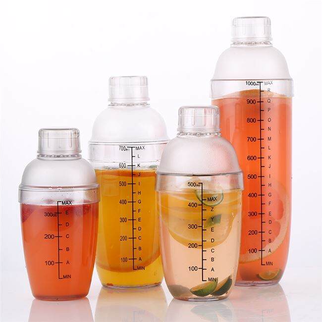 Acrylic shaker pc with graduated black line shaker shake cup tea shop ...