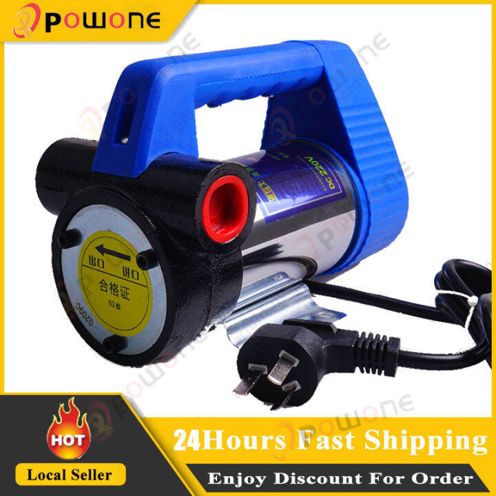Electric Portable Fuel Oil Transfer Pump Self Priming Diesel Kerosene ...