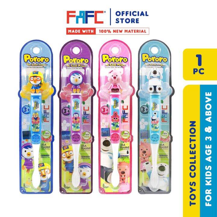 FAFC Pororo Figurine Kids Toothbrush Age 3+ (1 Pc) | Lazada