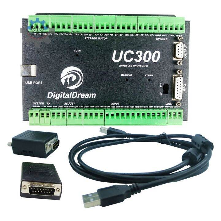 NVUM Upgrade CNC Mach3 USB Motion Controller UC300 3/4/5/6 Axis Control Card For Milling Machine ...