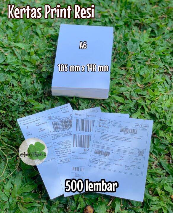 Kertas Print Resi A6 70 grm 500 Lembar kertas hvs cetak label murah - A6 (10x15 cm) | Lazada ...