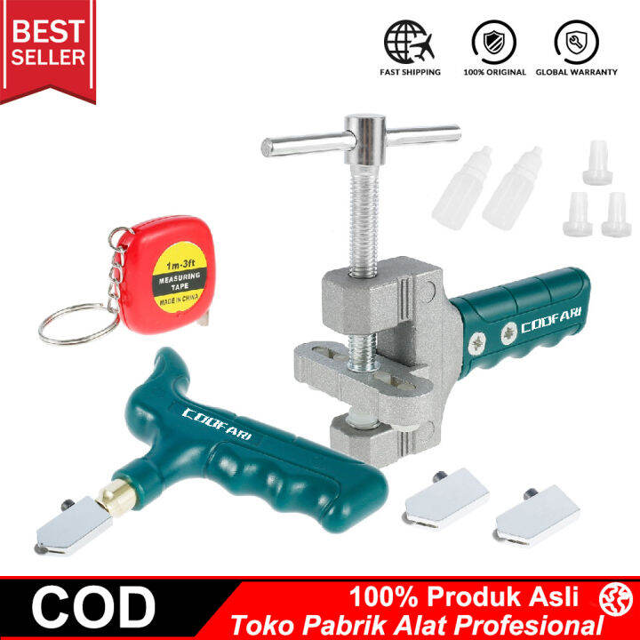 Pisau Pemotong Kaca Glass Diamond Cutter Tile Handheld Tang Potong ...