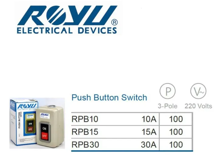 Royu PUSH BUTTON SWITCH | Lazada PH