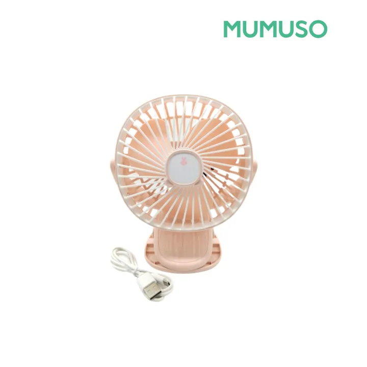 MUMUSO Clip-On Fan With Light-Pink | Lazada PH