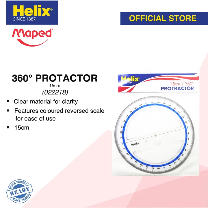 HELIX 360 Degree Protractor | 15cm | L09010 | Lazada PH