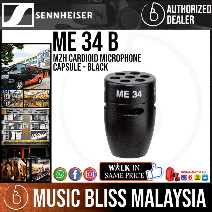 Sennheiser ME 34 B MZH Cardioid Microphone Capsule - Black (ME34) | Lazada