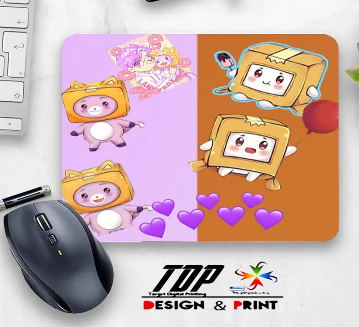 Design and Print LANKYBOX FOXY AND BOXY I MOUSE PAD I 5mm THICK MOUSE ...
