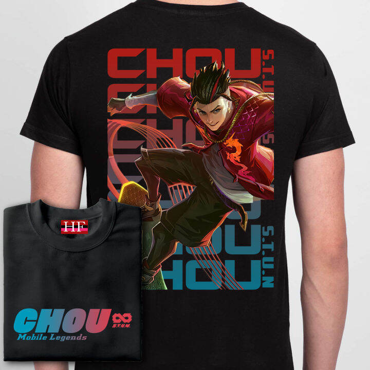 Chou Stun T-shirt Mobile Legends tshirt mlbb ml tees | Lazada PH