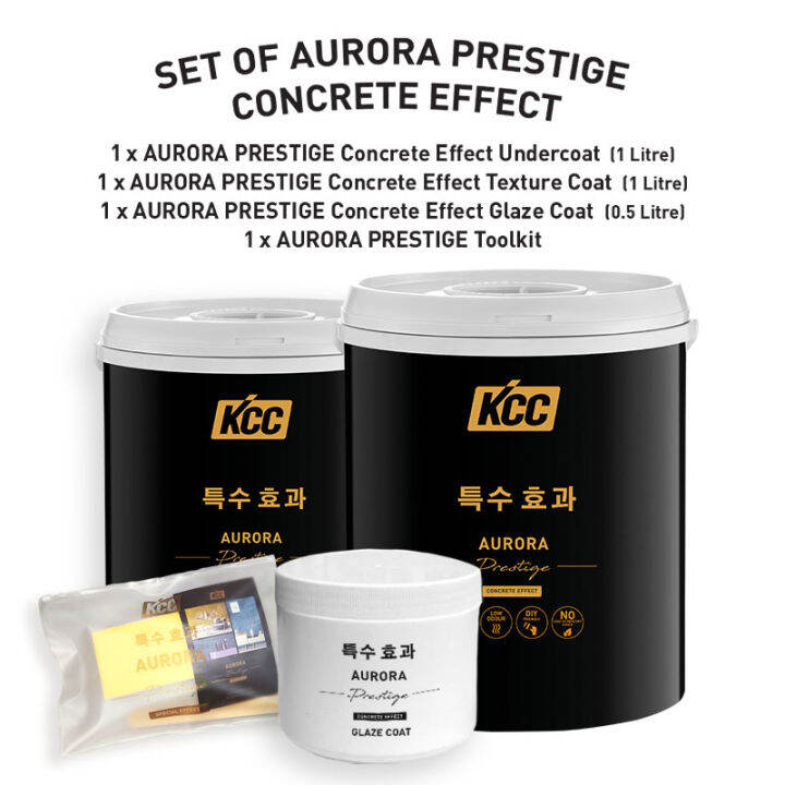 KCC AURORA Prestige Concrete Effect [Complete Set] | Lazada