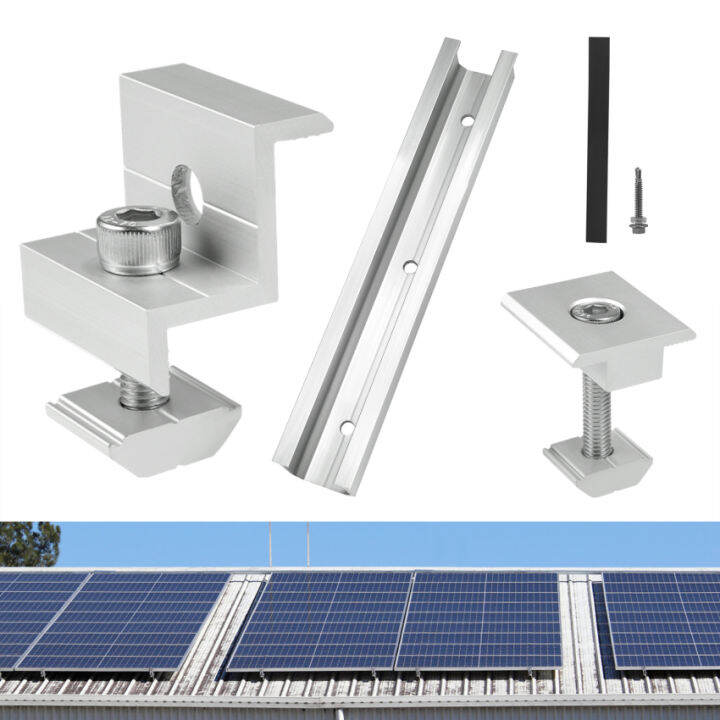 Solar Panel Tilt Mount Brackets ECO-WORTHY 4-Piece Z-Style Solar Panel ...