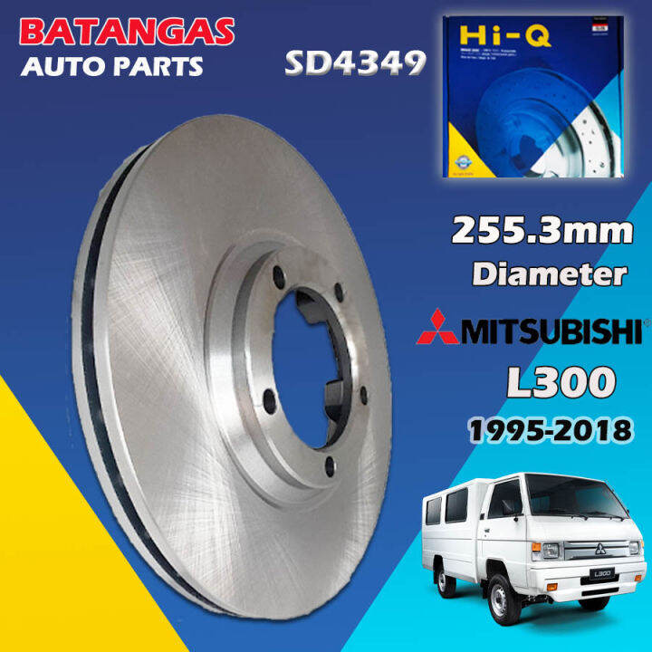 Rotor Disc (FRONT) MITSUBISHI L300 1995-2018 HI-Q PN: SD4349 | Lazada PH