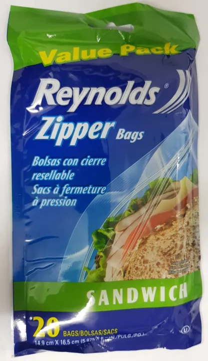 Reynolds Zipper Bags Sandwich Value Pack 20's | Lazada PH