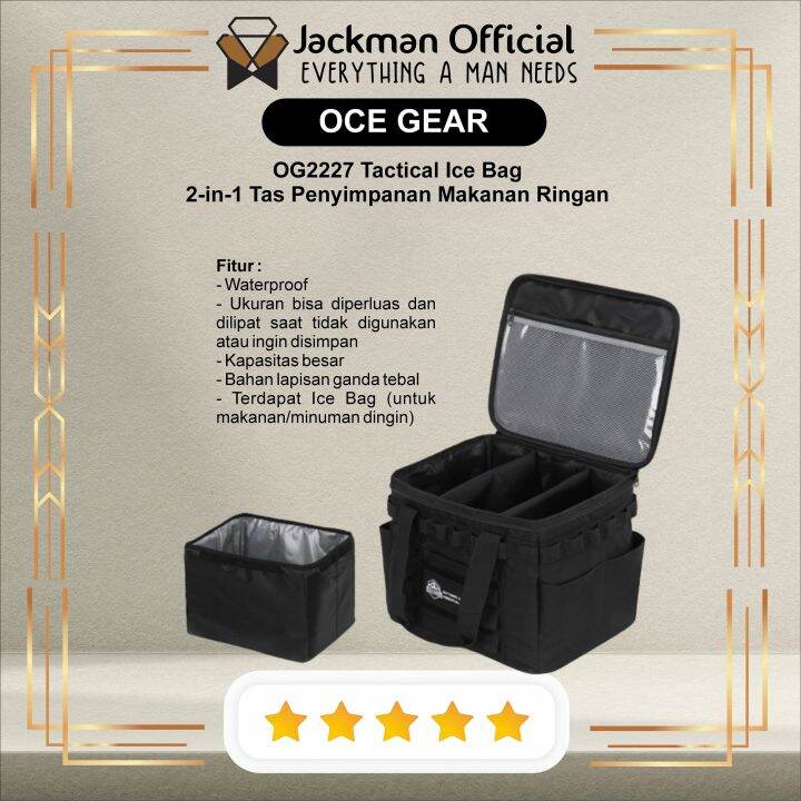 OCE GEAR OG2227 Tactical Ice Bag 2-in-1 Tas Penyimpanan Makanan Ringan ...