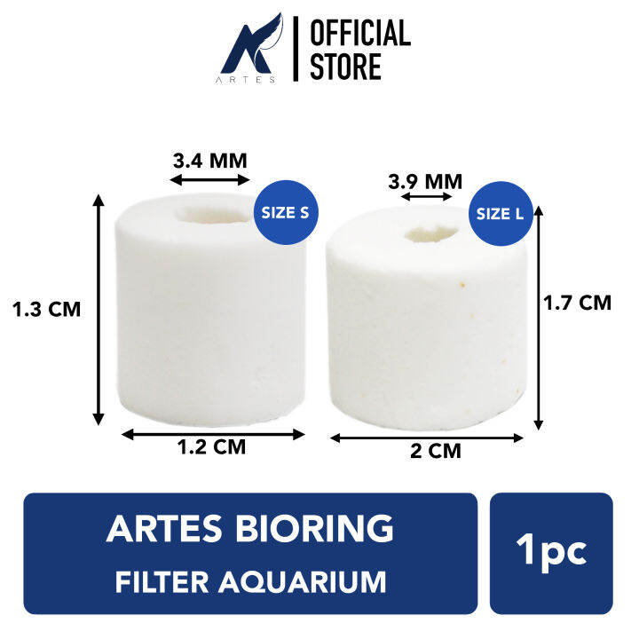 ARTES BIORING Bio Ring Media Filter Biologi-Biologis Aquarium-Akuarium ...