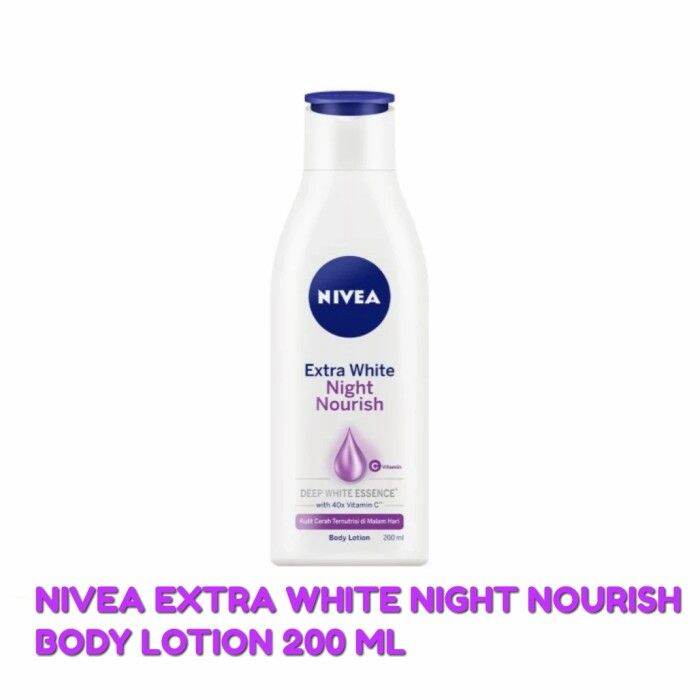 Nivea Extra White Night Nourish Body Lotion 200 Ml Lazada Indonesia