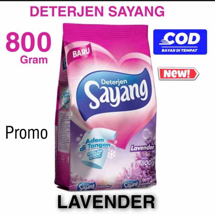 SAYANG Detergent bubuk ROSE dan lavender powder 800 gr | Lazada Indonesia