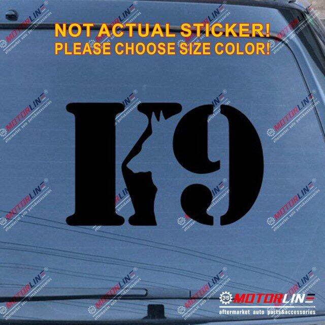 K9 K-9 Unit Police Dog Decal Sticker Car Vinyl Pick Size Color Die Cut ...