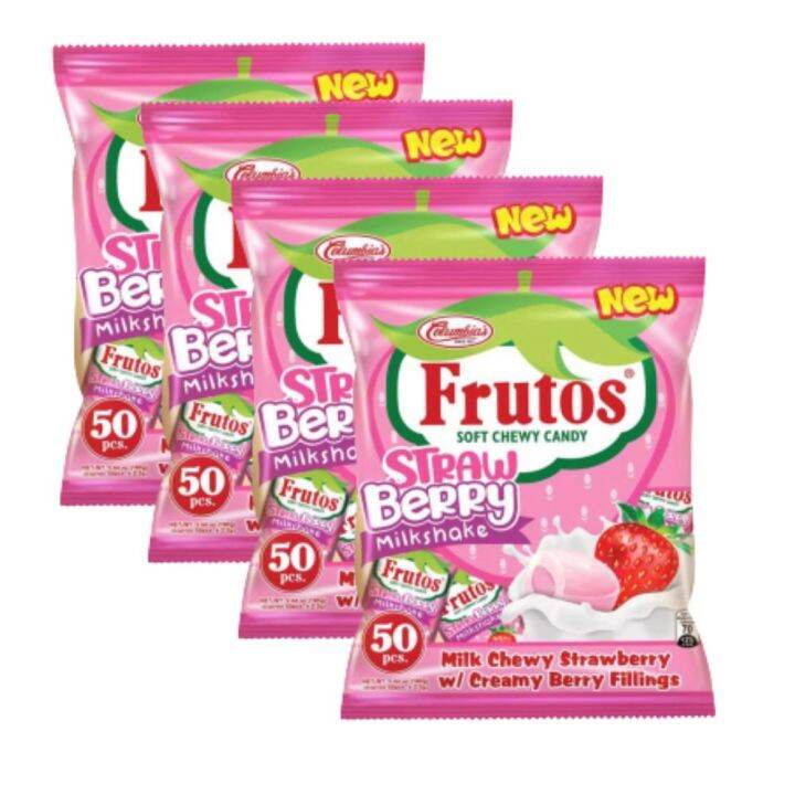 Frutos Strawberry Milk Shake 160g - Pack of 4s | Lazada PH