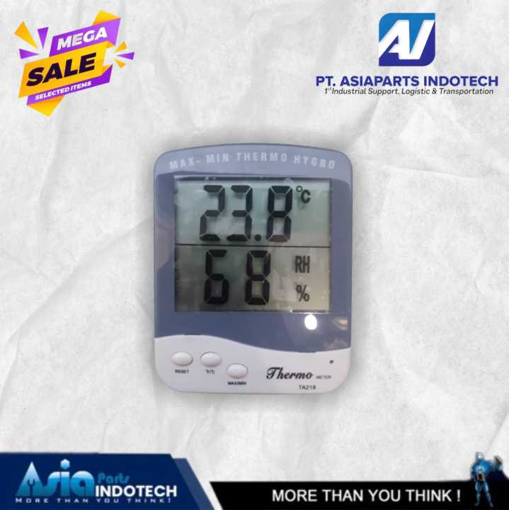 Indoor Max-Min Thermometer With Hygrometer TA218 D | Lazada Indonesia