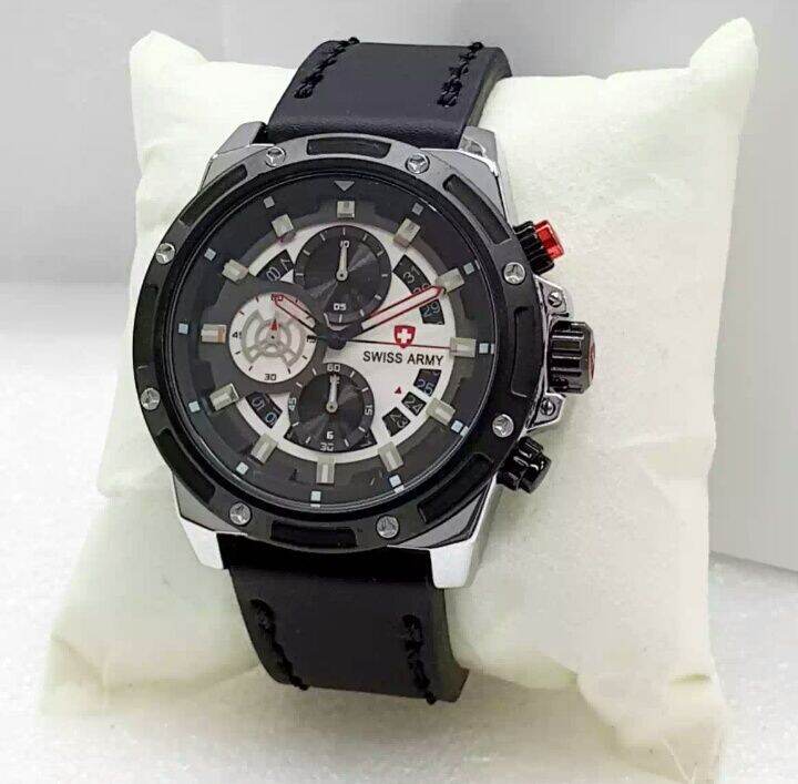 Jam Tangan Swiss Army Original -Strap Stainless Steel Bonus Strap Kulit ...