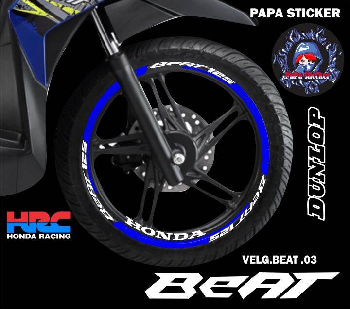 STIKER VELG BEAT CUTTING STICKER VELG CUTTING VARIASI HONDA BEAT LIS ...