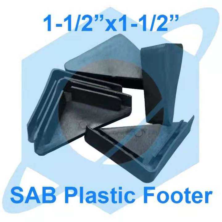 SAB Plastic Footer Black 1-1/2" x 1-1/2" for Slotted Angle Bar | Lazada PH