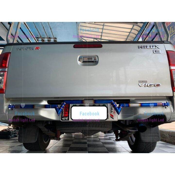 *Titanium Crash Bar Rear bumper 4x4 tiatinium Blue colour Cover C Type ...