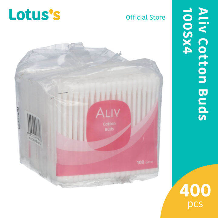Aliv Cotton Buds 100Sx4 | Lazada