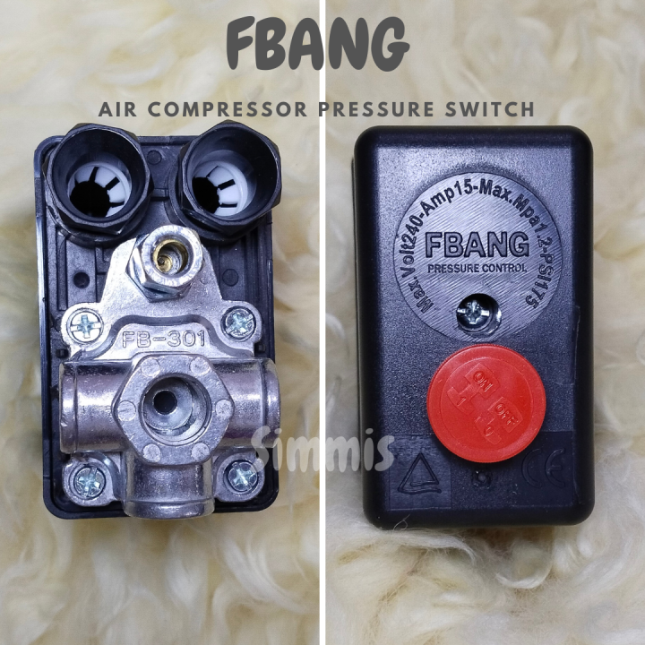 [READY STOCK] Air Compressor Pressure Switch Automatic Control 4 Way 8 ...