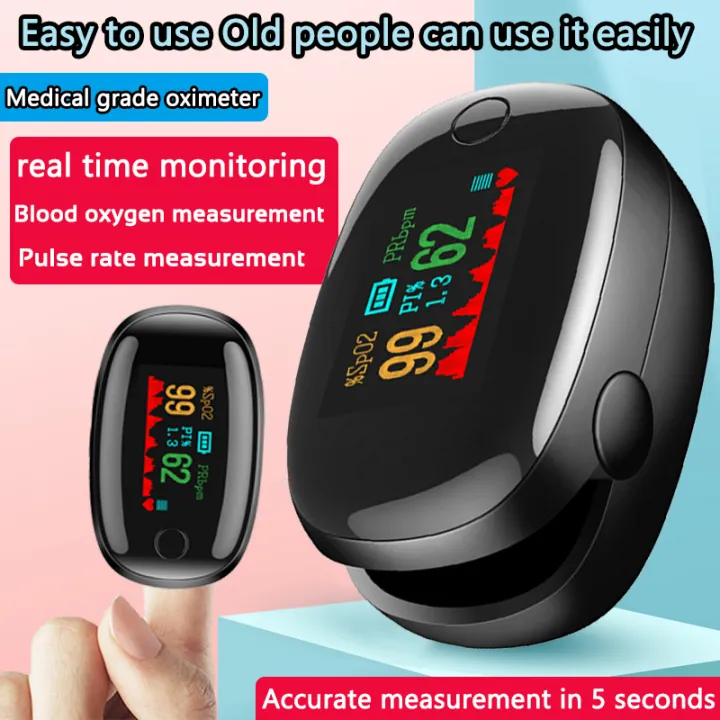 Spot goods🔥LED Digital Fingertip Pulse Oximeters Blood Oxygen ...