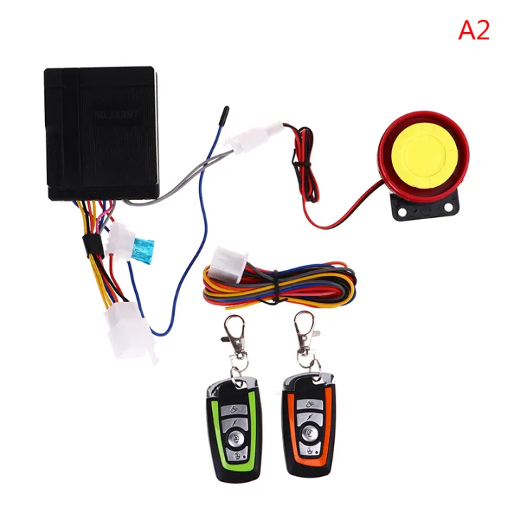 LANG Motorcycle Anti-theft 125dB Universal Two-way Motorcycle Security ...